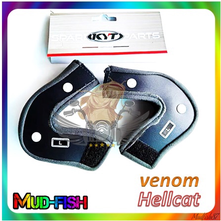 KYT ORIGINAL CHEEK PAD For VENOM | HELLCAT (XXL, XL, L ) | Shopee Malaysia