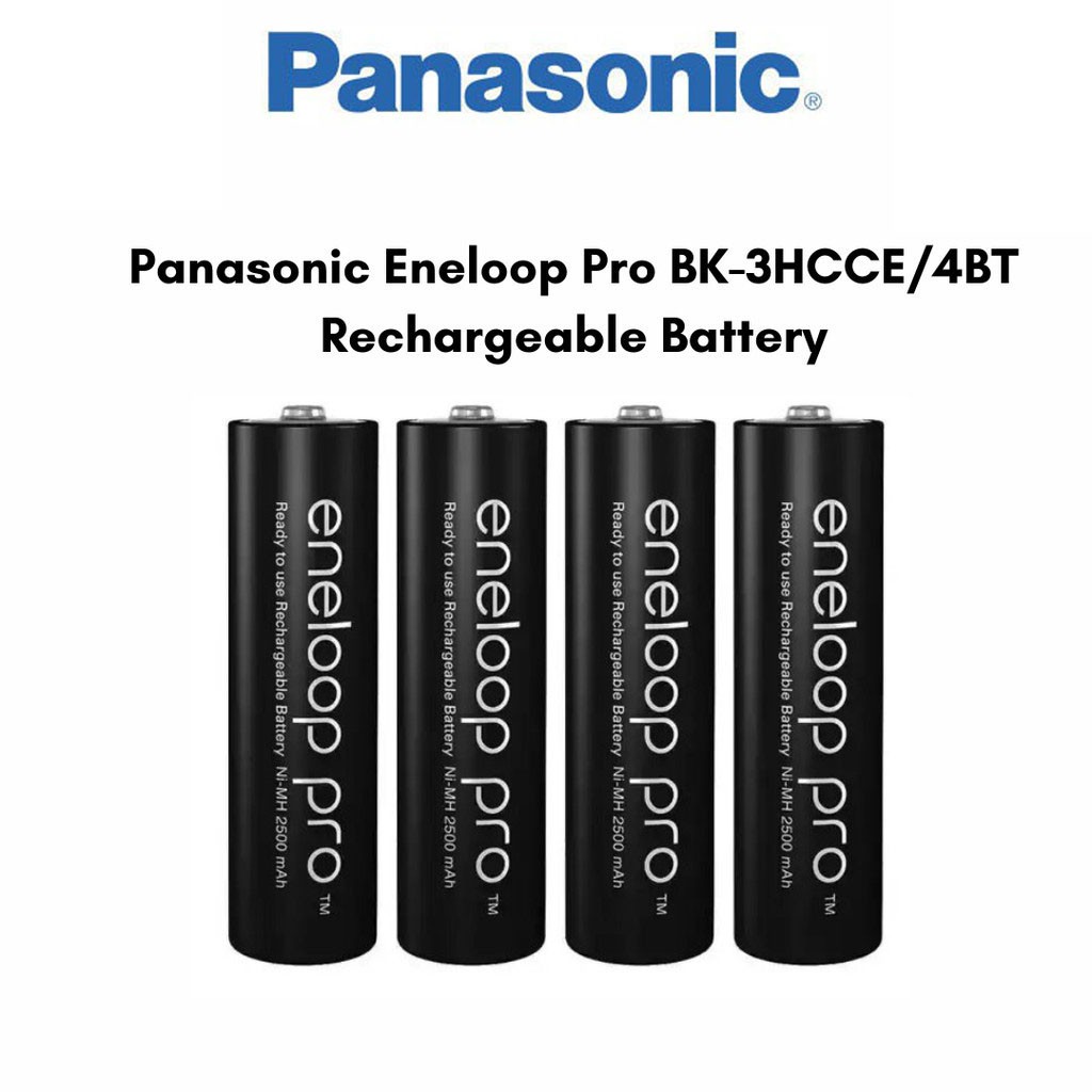 Panasonic Eneloop Pro Bk 3hcce 4bt Rechargeable Battery Shopee Malaysia