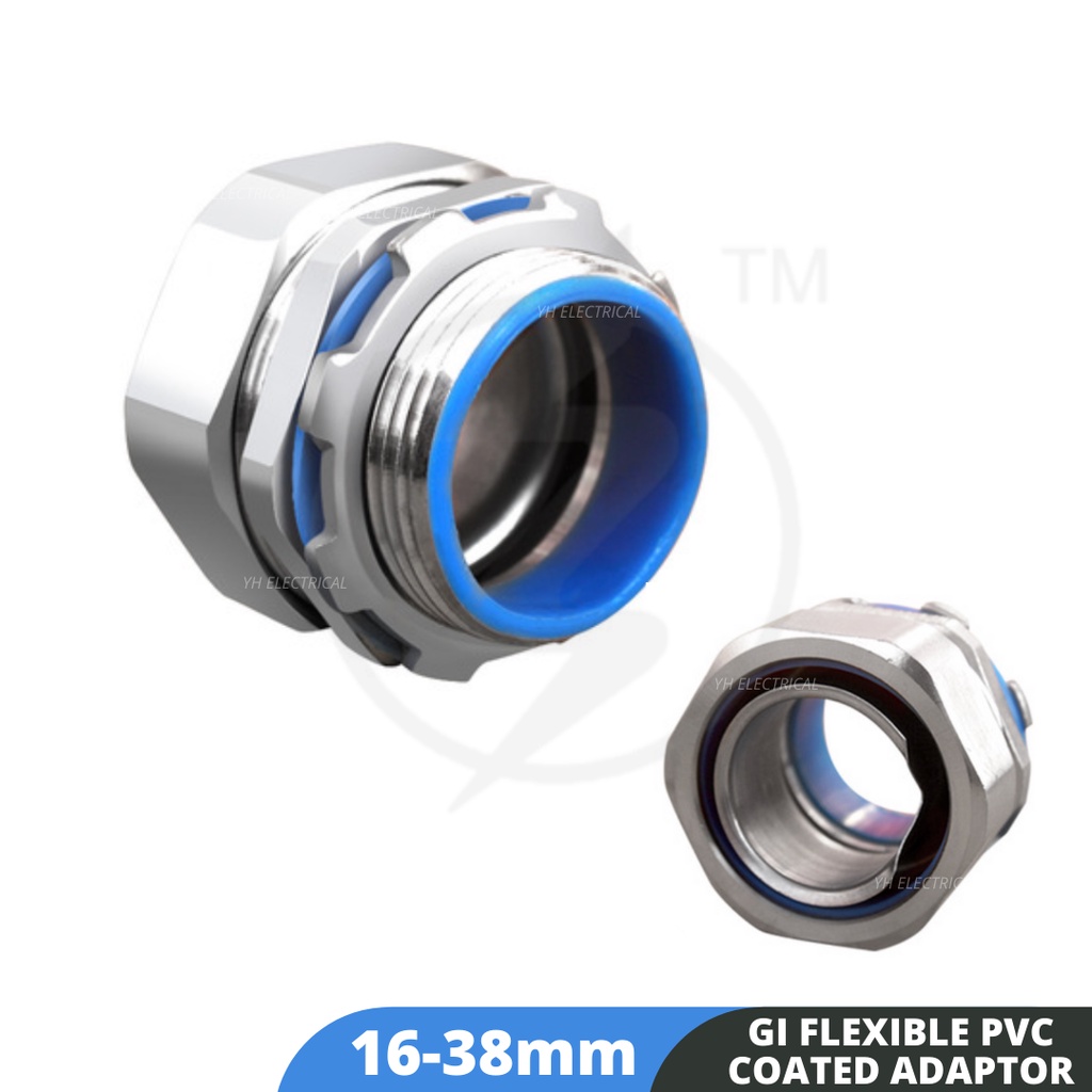 GI FLEXIBLE PVC COATED ADAPTOR 16mm 1/2 " / 20mm 3/4" / 25mm 1" / 32mm ...