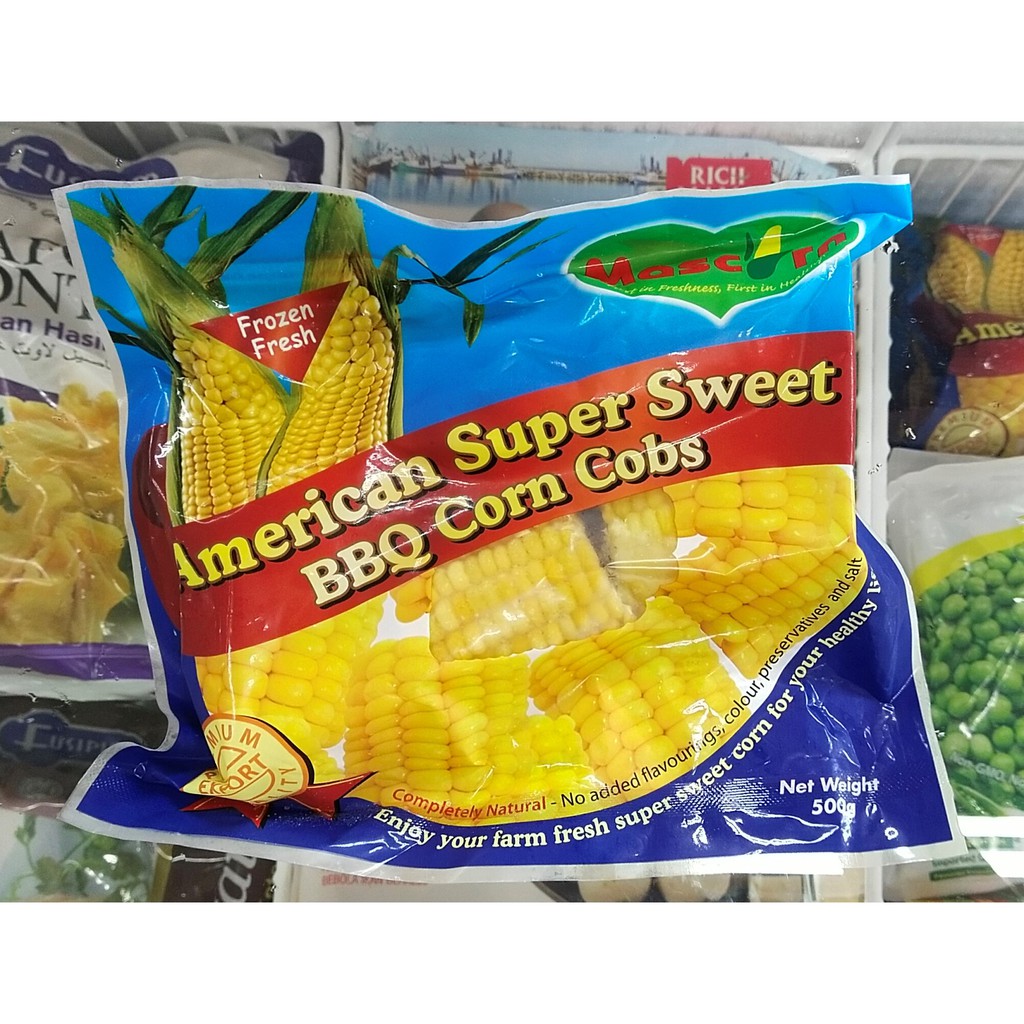 [SHCF] Mascorn American Super Sweet Corn On Cobs BBQ 500g | Shopee Malaysia