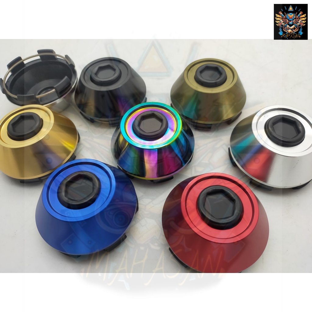 1pcs ALUMINIUM CENTER CONE RIM KERETA Type B 62mm 63mm Wheel Cap TE37 ...