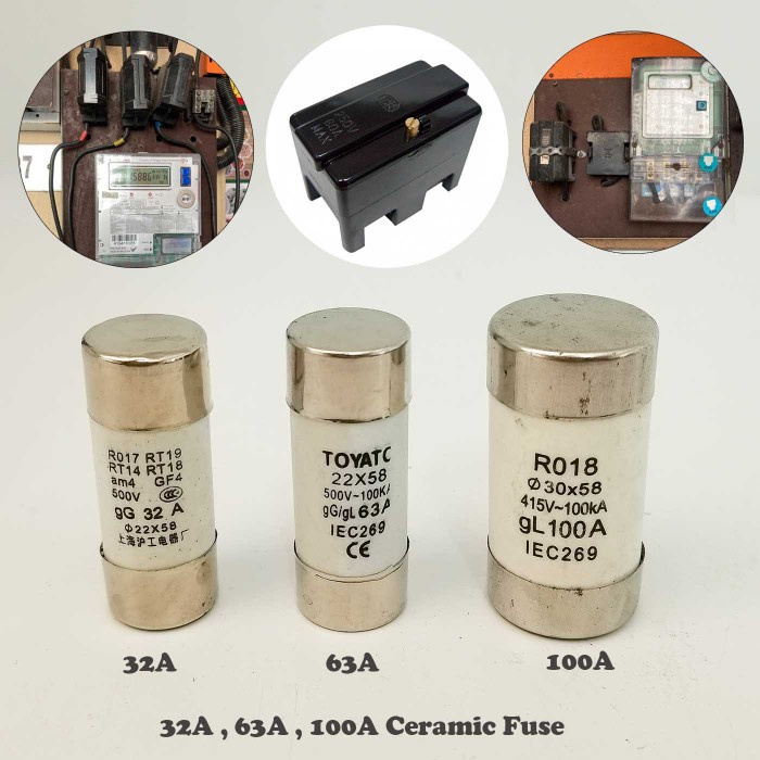 Lightweight Ceramic Tube Cut Off Fuse For Electrical Cut Off Fuse in ...