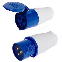 CEE 240V 16A&32A 3 Pin Industrial Site Plug And Sockets Male/Female | Shopee Malaysia