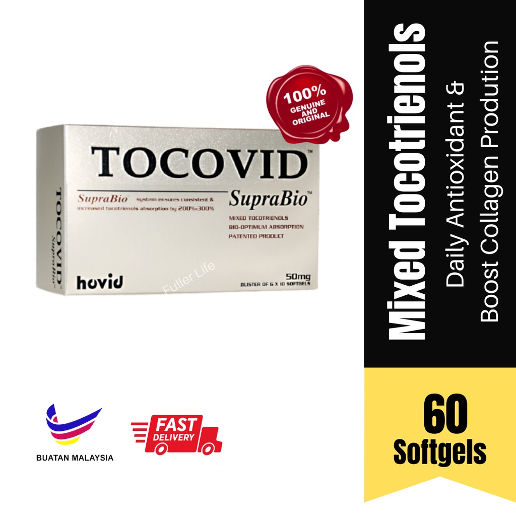 TOCOVID SupraBio 50mg | Daily Antioxidants & Cellular Protection (60s ...