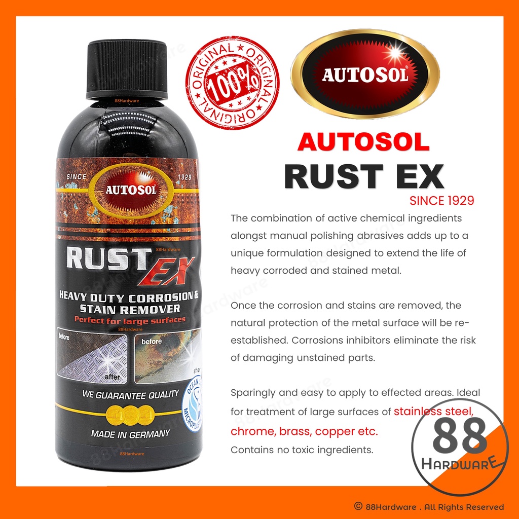 Autosol Rust EX rust remover / rust remover spray / hilang karat ...
