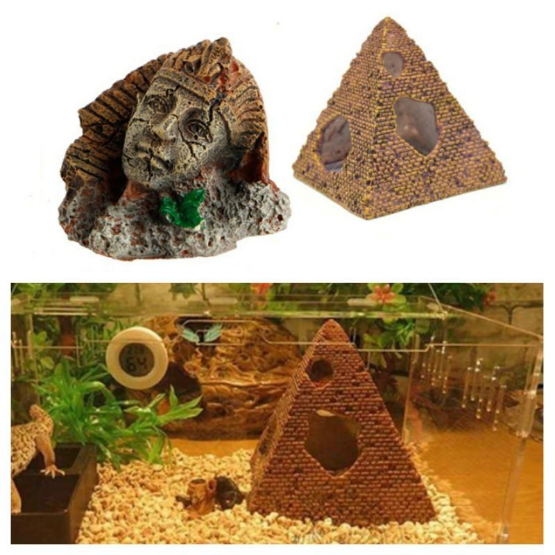 Aquarium Decoration Fish Tank Ornament / Egypt Pharaoh / Egypt Pyramid ...