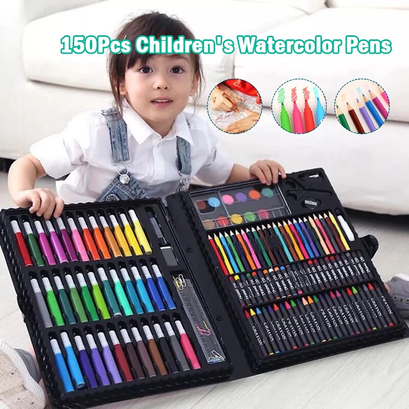 Acrylic Marker Pen 86PCS Colour Pencil Gift Set Colour Highlighter ...