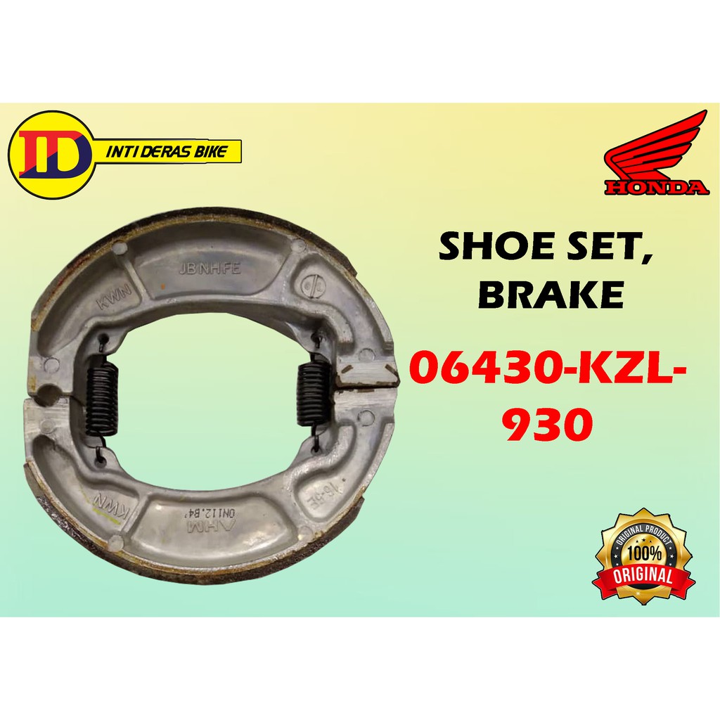 SHOE SET, BRAKE / 06430-KZL-930 / HONDA BEAT 110 / VARIO 150 | Shopee ...