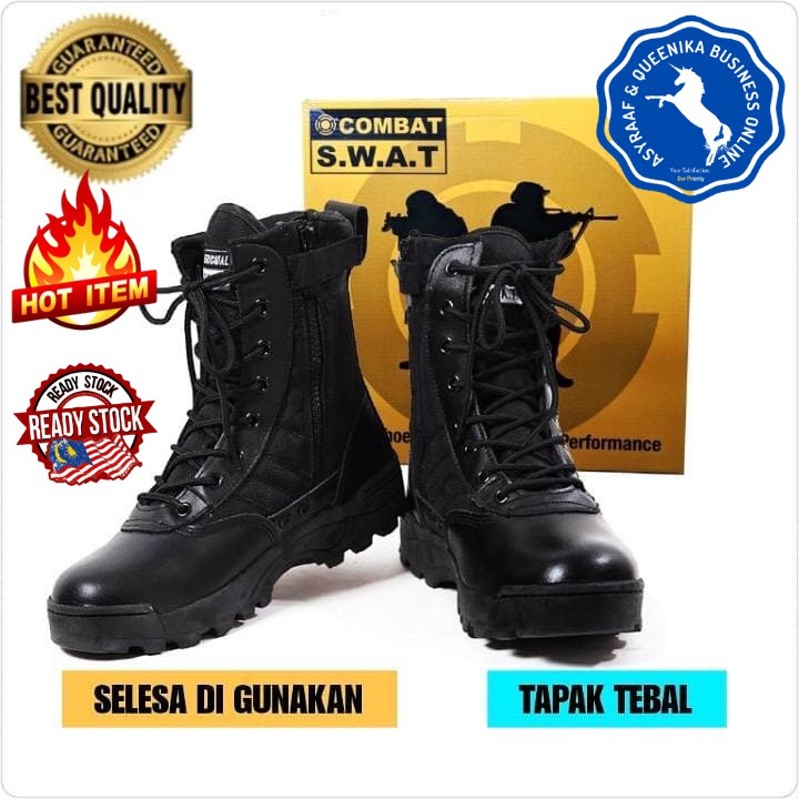 🔥HOT ITEM🔥 KASUT OPERASI SWAT TACTICAL BOOT BOOTS ARMY PDRM ATM APM ...