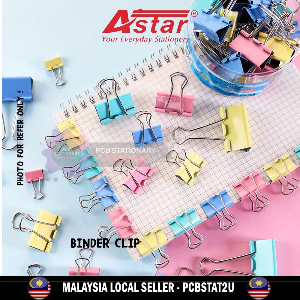 Binder Clip / Double Clip / Paper Colour Clip (15mm 19mm 25mm 32mm 41mm ...