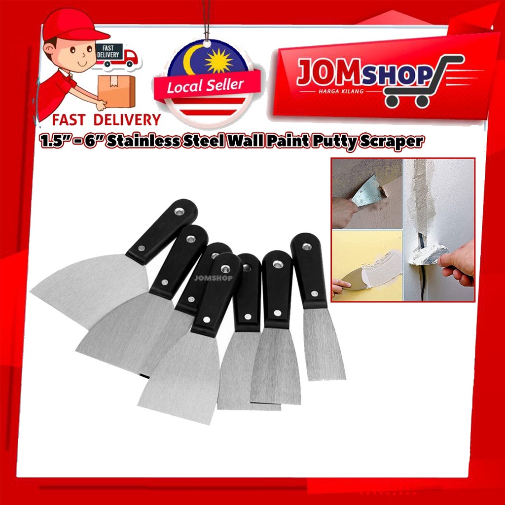 Stainless Steel Putty Scrapper With Plastic Handle Knife tools ...
