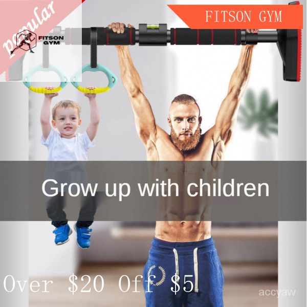 DOORWAY Pull Up Bar 200KG SAFETY LOCKER Fitness Gym Dip Equipment NO ...