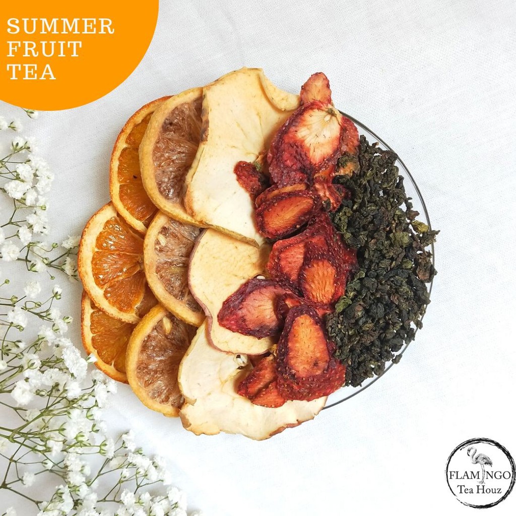 Summer Fruit Tea with Apple, Lemon, Orange, Strawberry & Oolong Tea ...