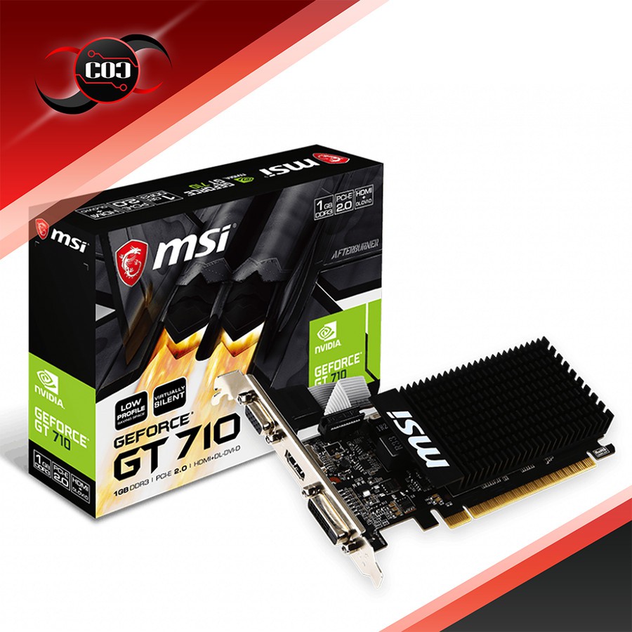 Msi GeForce GT 710 1GB DDR3 LP | Shopee Malaysia