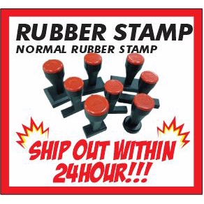 NORMAL RUBBER STAMP, COP GETAH BIASA (COMPANY, ADDRESS, BULAT, PETAK ...