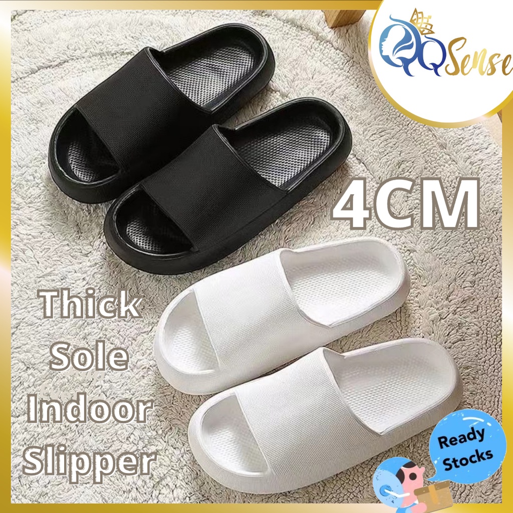 4.0cm Thick Indoor Slipper Anti Slip Slipper 拖鞋女 Selipar Wanita Kasut ...