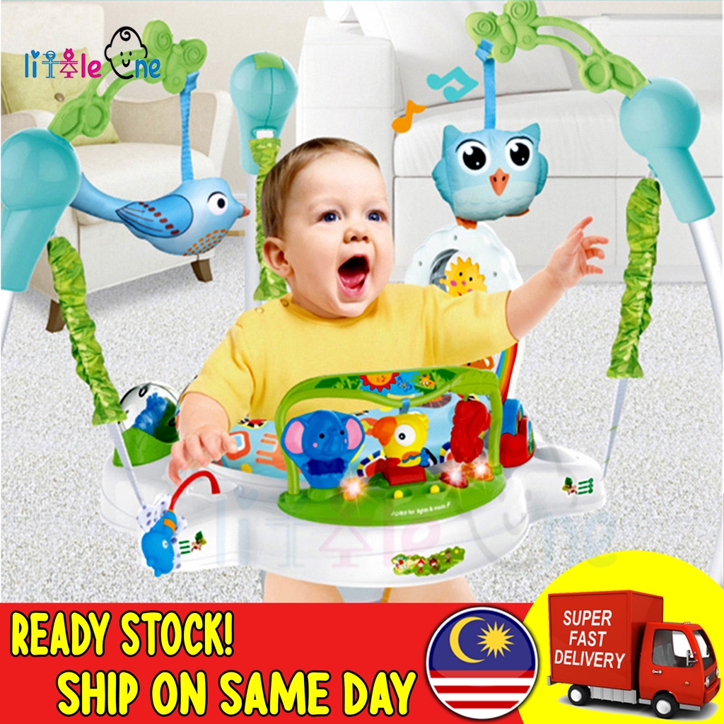 🎁🔥NEW MODEL🎁🔥Little One Jumperoo Musical Jumper Learning To Jump Floor ...