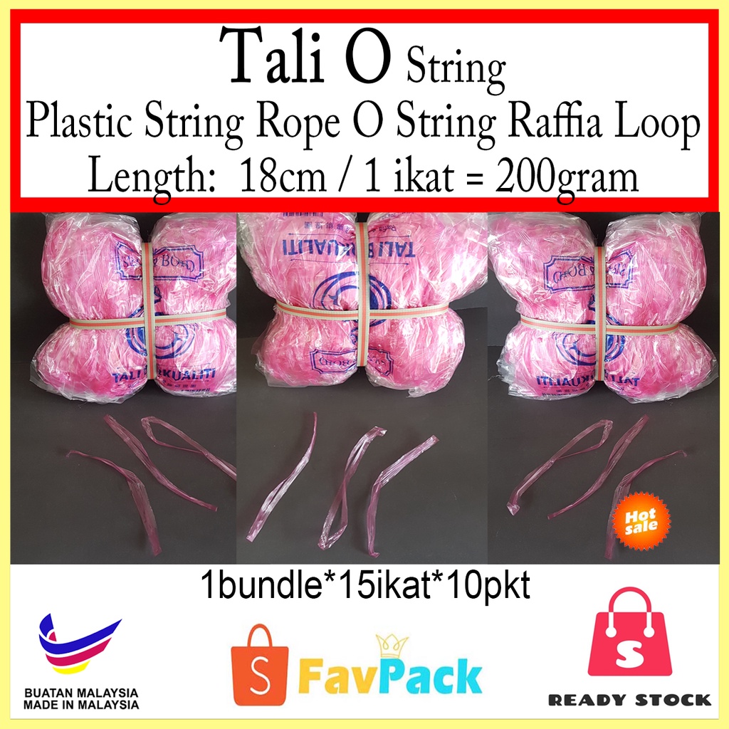[READY STOCK] Tali O / Tali Rafia Ikat Tapao / Plastic String Rope O ...