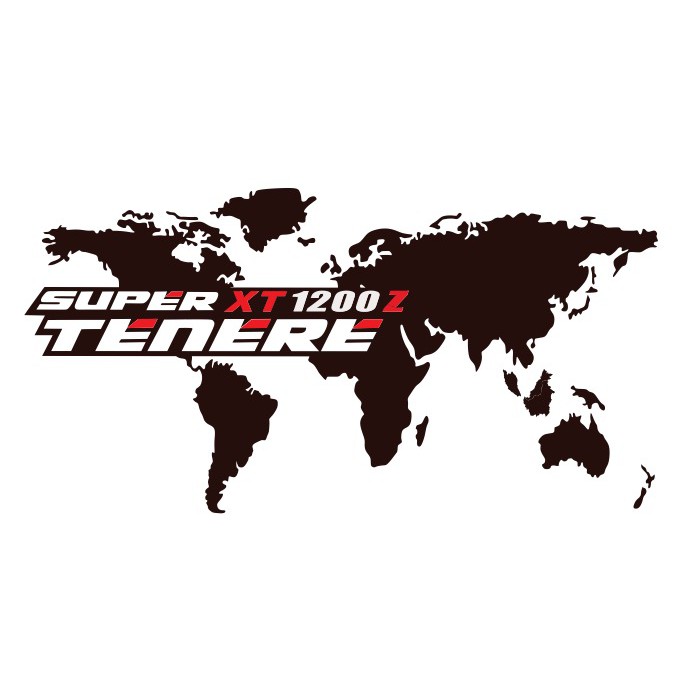 Sticker Box Map Reflective Super Tenere XT1200Z | Shopee Malaysia