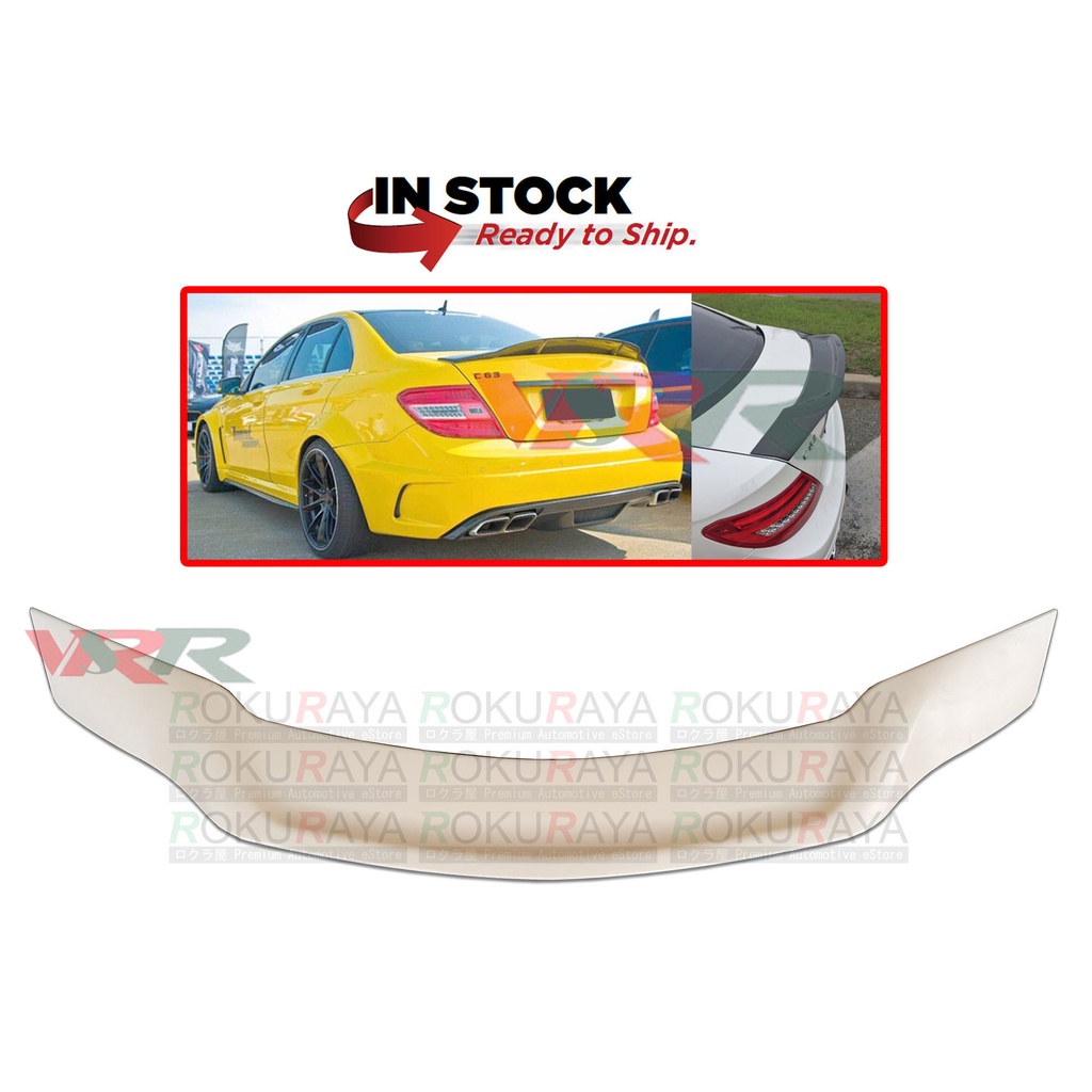 Mercedes Benz W204 W-204 Original ABS Plastic Renntech Rear Back Bonnet ...