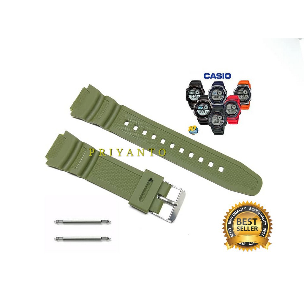 HIJAU Casio ae 1000 ae 1100 w-s200 w-s210 sgw-300h sgw-400 sgw-450 sgw ...