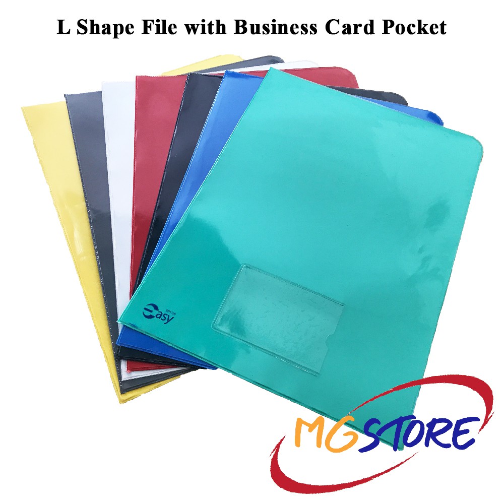 L Shape File with Business Card Pocket | Shopee Malaysia
