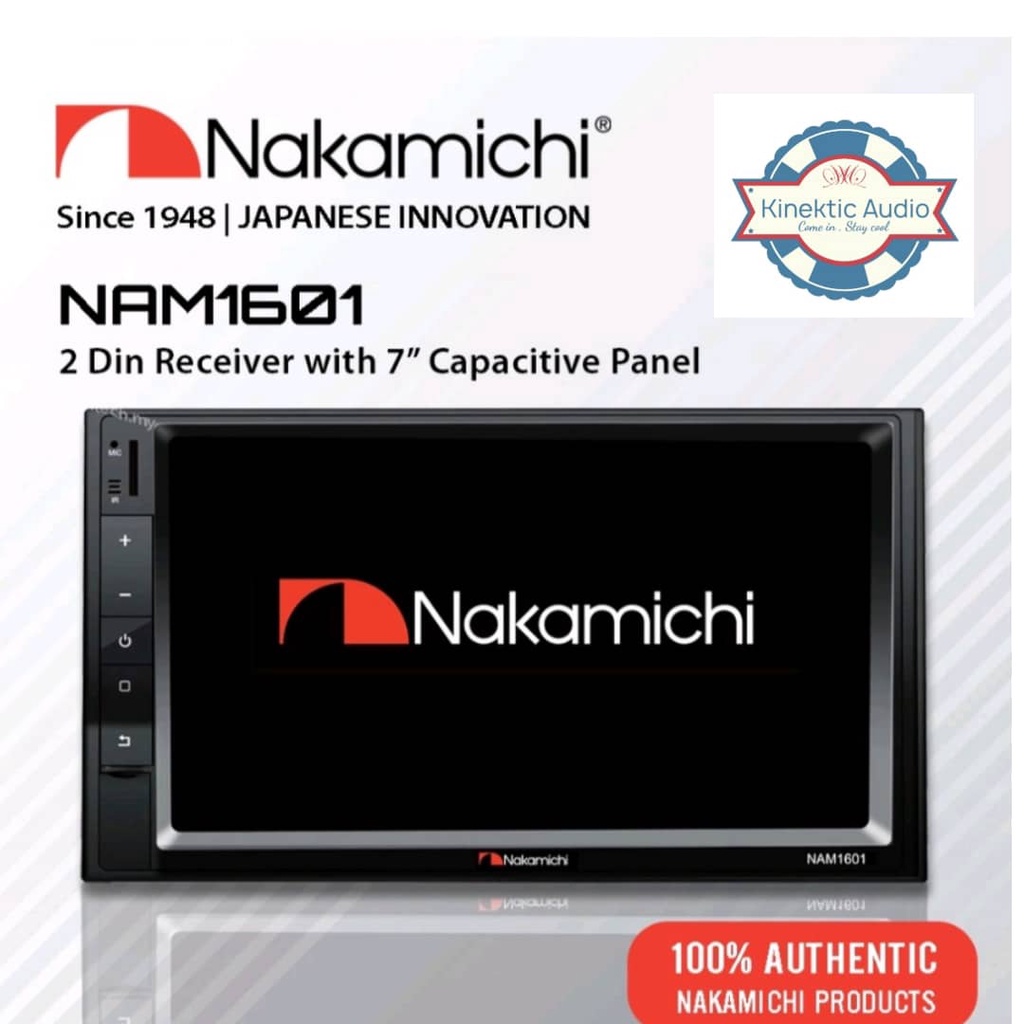 NAKAMICHI Nam1601/NAKAMICHI NAM1610 - 7" Double DIN Multi-media ...
