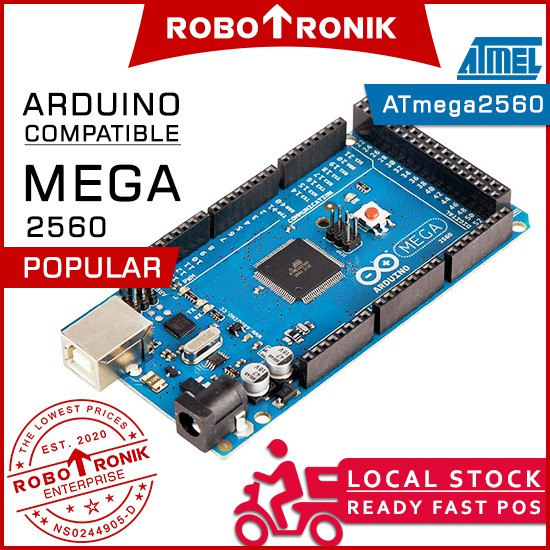Mega Atmega2560 Usb 16u2 Microcontroller Development Board Arduino Compatible Shopee Malaysia
