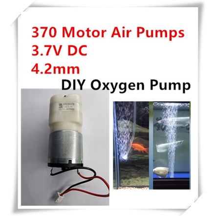 1pcs DC 3.7V Air Pump DC Small Mini 370 Motor Micro Air Aeration Oxygen ...