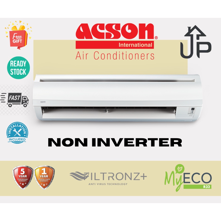 Ascon 1.0 HP Air Conditionar / Acson 1.0HP Non Inverter Aircond ( 1.0 ...