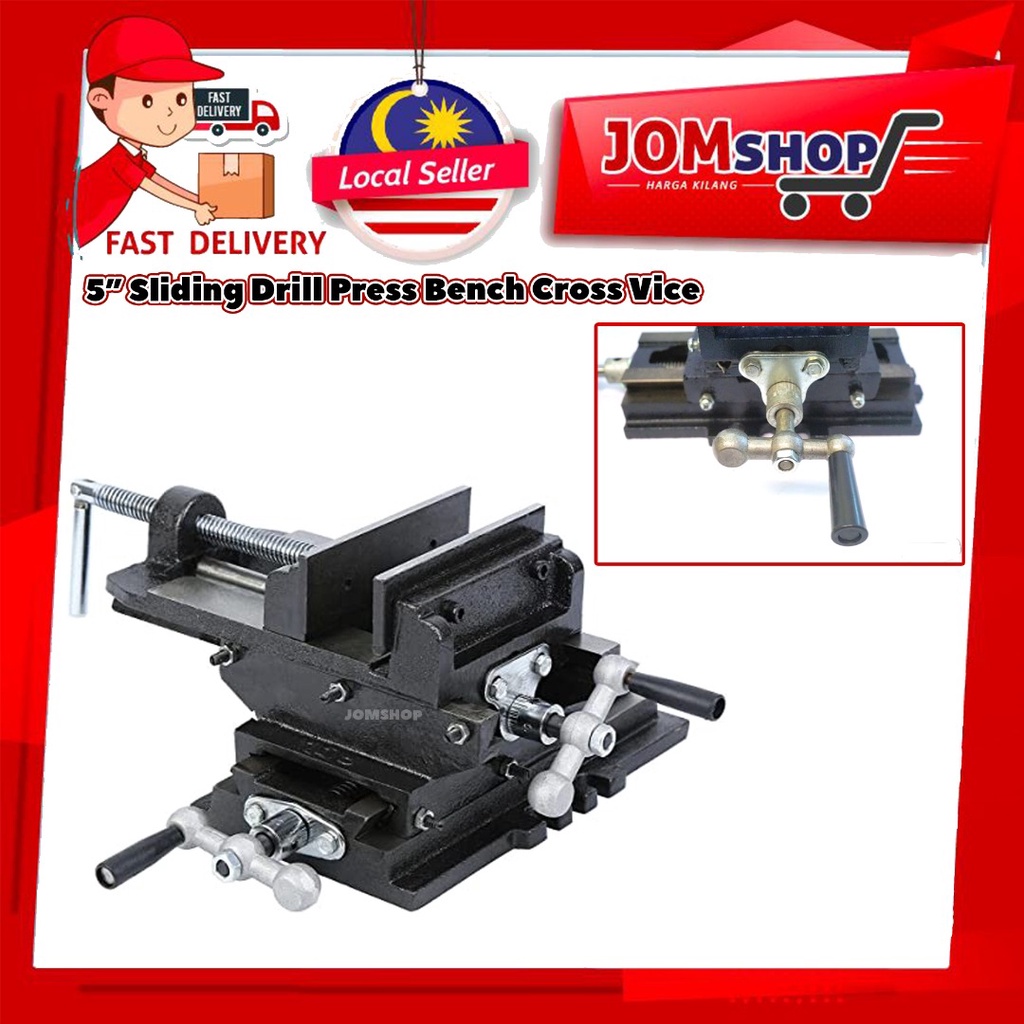 5" Cross Slide Drill Press Vice Fixture Vise Tool Grafting Tool ...