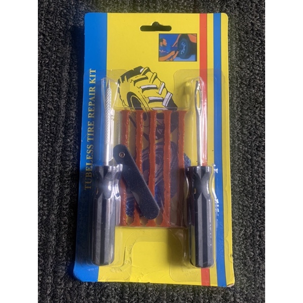 Tubeless Tire Repair Kit kereta&motor(Cacing tayar) | Shopee Malaysia