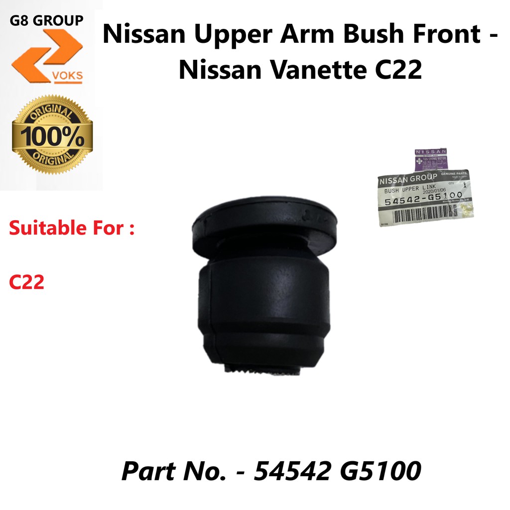 Nissan Upper Arm Bush Front - Nissan Vanette C22 ( 54542 G5100 ...