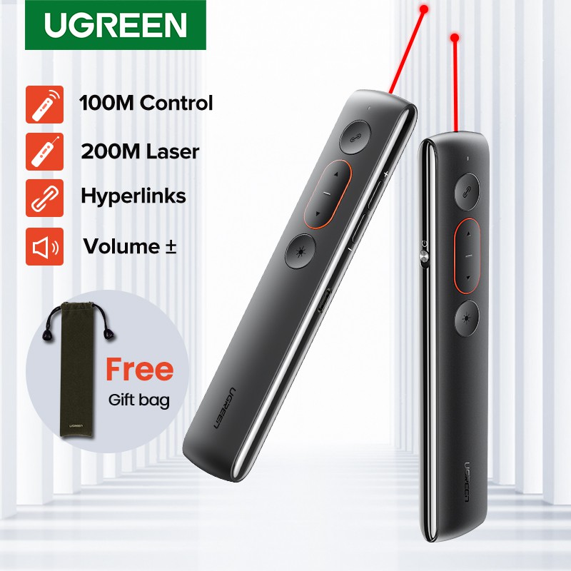 UGREEN Remote Controller Presenter Wireless 2.4GHz USB Control Pen For ...