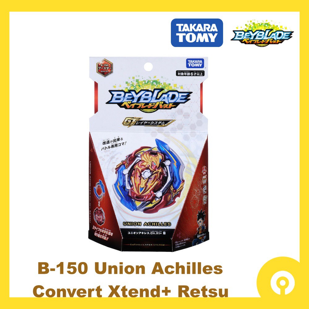 Takara Tomy Beyblade B-150 Union Achilles Convert Xtend+ Retsu Toy ...