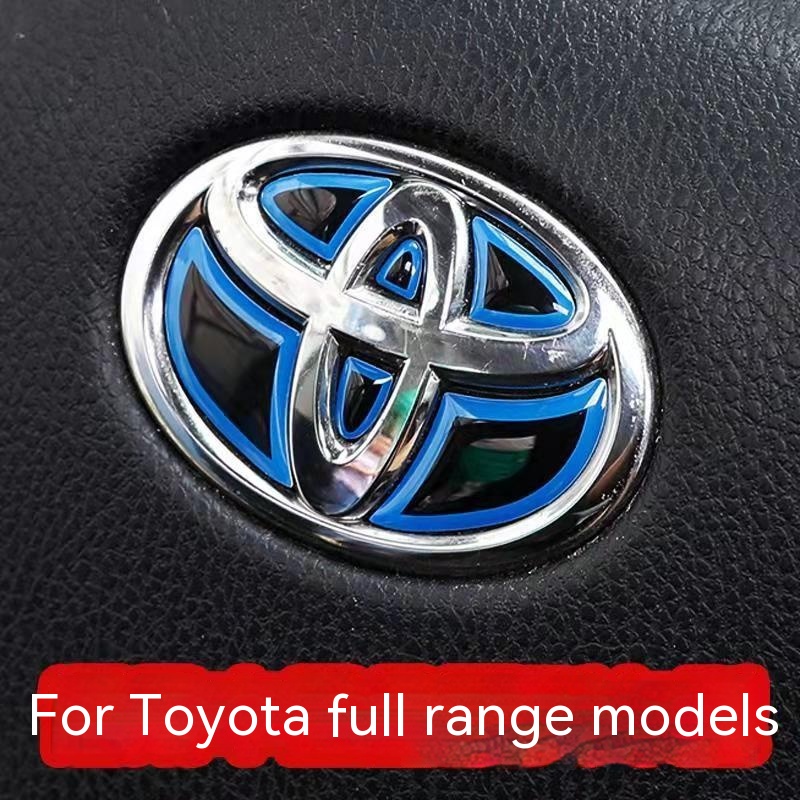 Sticker Steering Wheel Toyota Logo Emblem Sticker Decals Front Rear ...