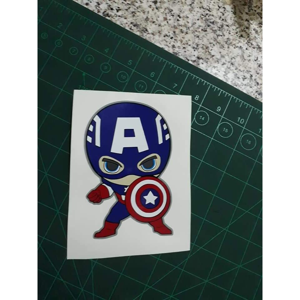 sticker custom captain america | Shopee Malaysia