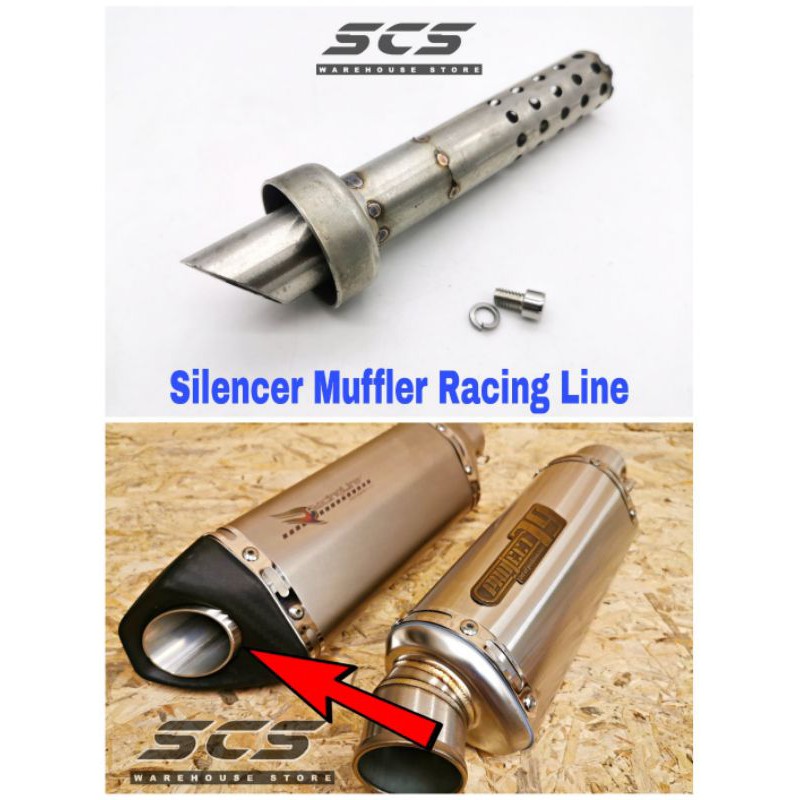 Silencer Muffler Racing Line Universal Tabung DB Killer Akra Ekzos ...