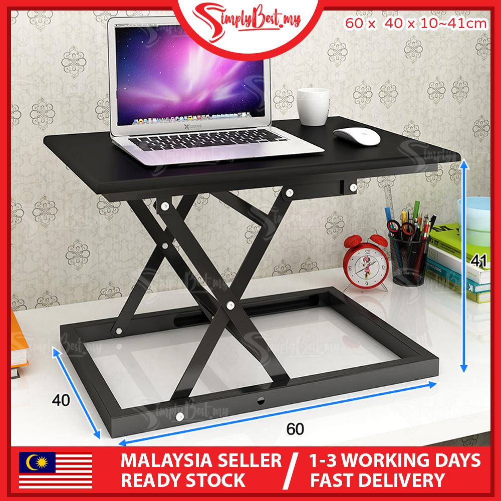SIMPLYBEST Height Adjustable Laptop Standing Table Stand Up Desk ...