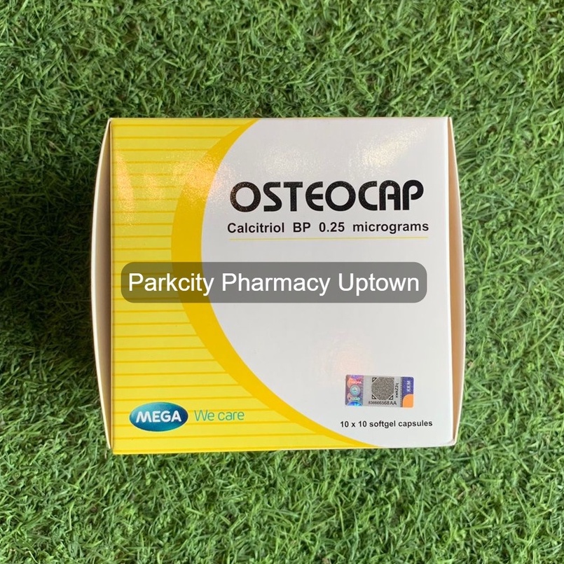 Mega Osteocap Calcitriol 25mg Softgel Capsules 10 x 10s 2521 | Shopee ...