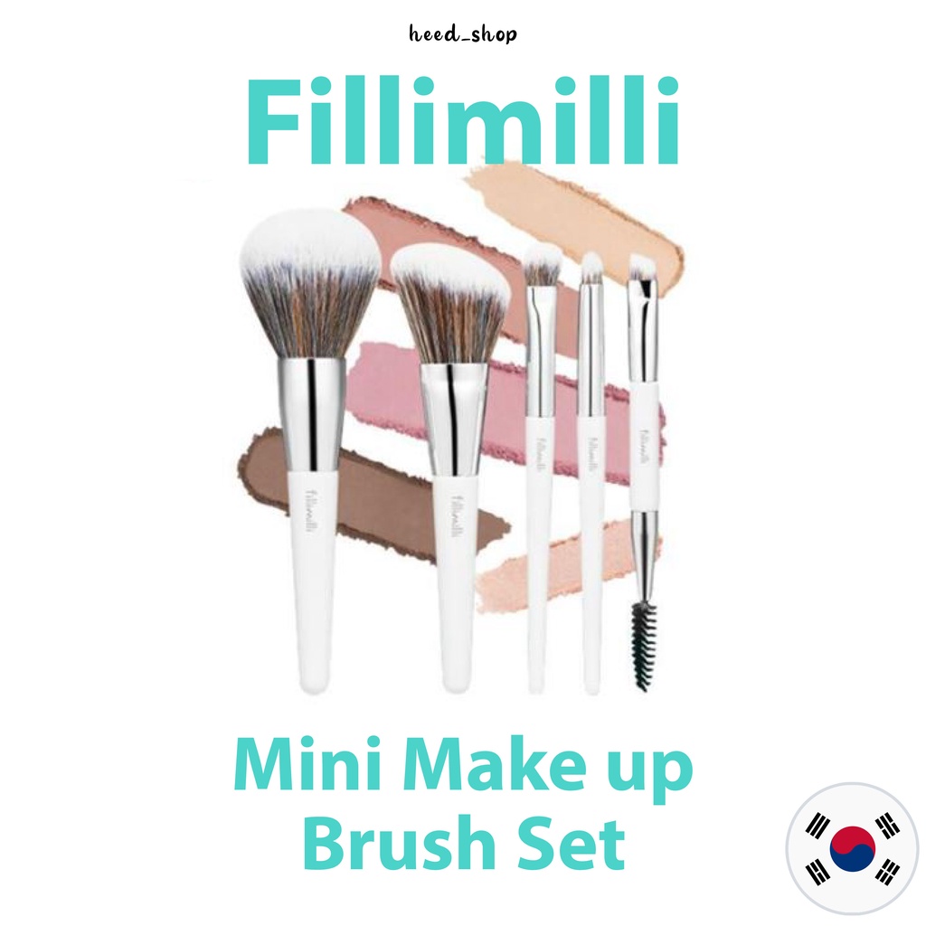 [Fillimilli] Mini Makeup Brush Set (5types) | Shopee Malaysia