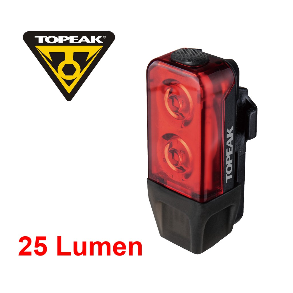 TOPEAK TAIL LUX 25 USB Tail Ligh Bicycle Light Lampu belakang 25 lumen ...