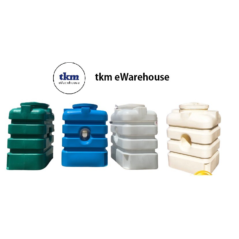 RAIN WATER HARVESTING TANK (BLUE GREEN WHITE) 220 GALLONS / 1000 LITRES ...