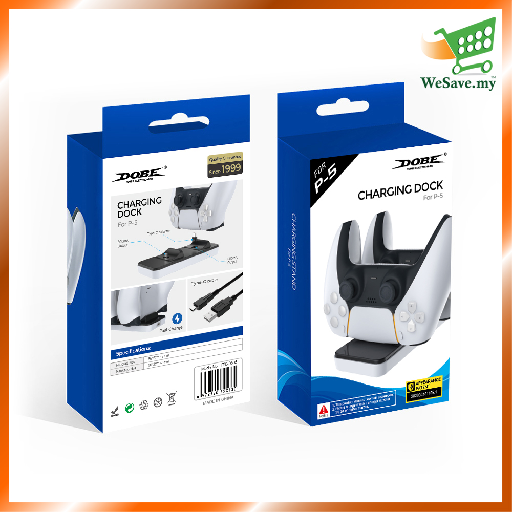 Dobe TP5-0505 Dual Charging Dock For PS5 Wireless Controller Charger ...