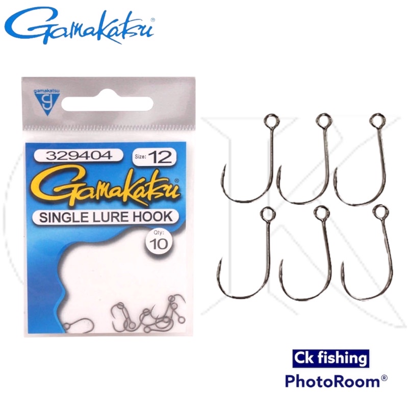Gamakatsu Single Lure Hook Size #1 to #2/0 Fishing Lure Hooks / Mata Kail Gewang / Hooks Made In ...