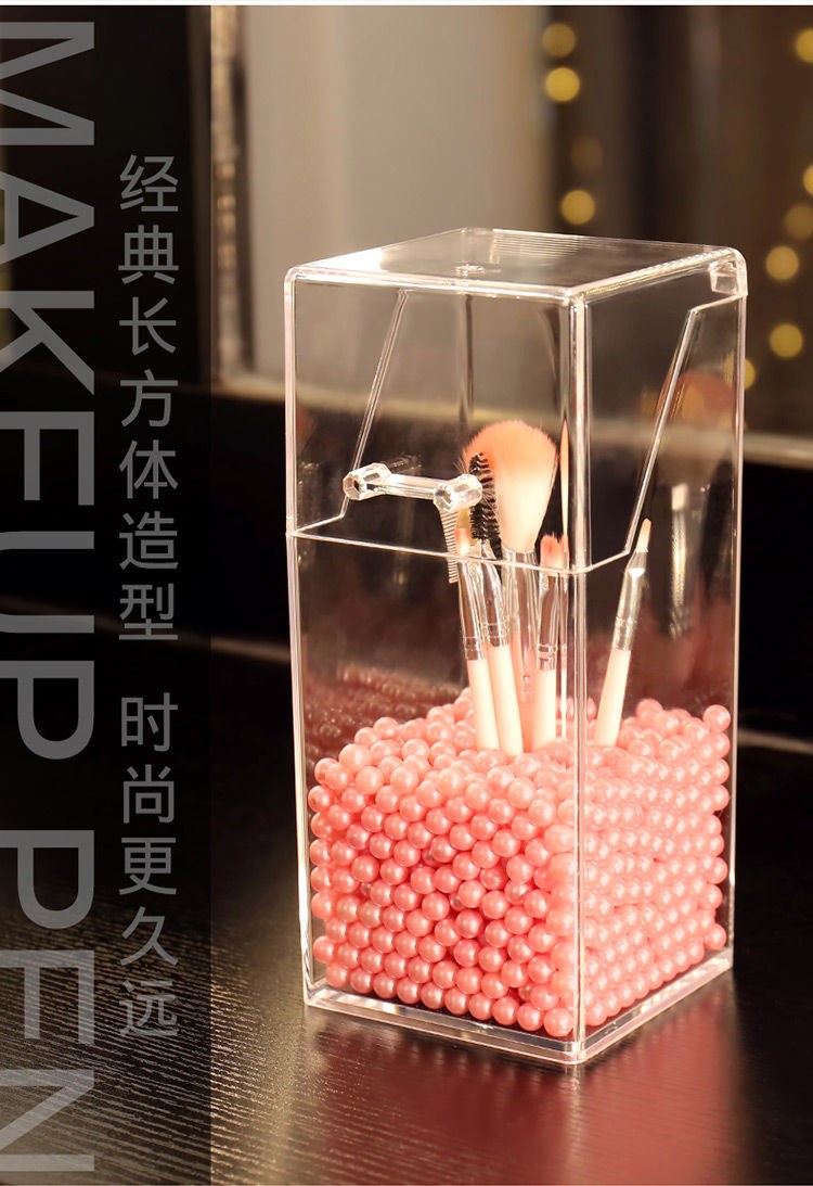 Make Up Brush Storage Box Organizer Holder Dustproof Cosmetic Organiser ...