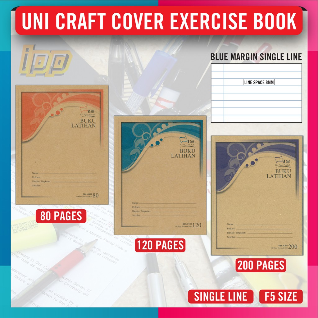 Uni Buku Latihan / Exercise Book / Soft Cover Exercise Book - Single ...