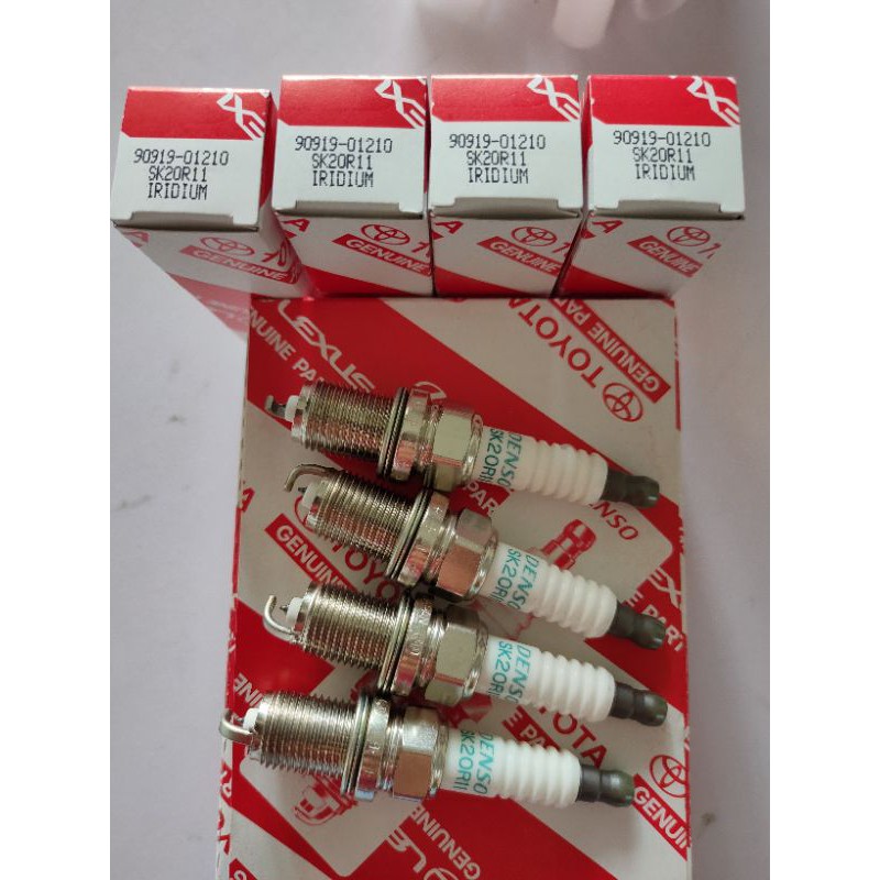 ORIGINAL TOYOTA SPARK PLUG (SK20R11)For Estima Vellfire Alphard Camry ...