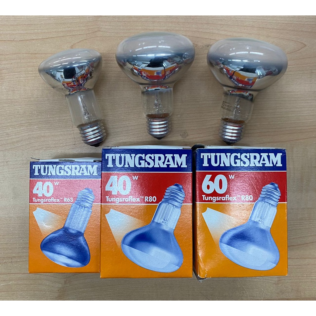 Tungsram Spot Light Bulb Reflector Bulb E27 R63/R80 40W/60W | Shopee ...