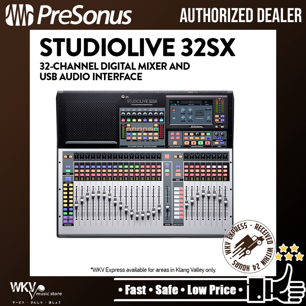 PreSonus StudioLive 32SX Series III 32-Channel Digital Mixer and USB ...